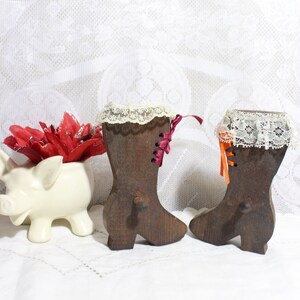 Wood Wall Hooks Victorian Boot-shape - Etsy