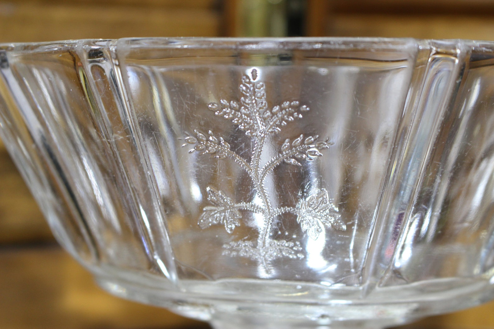 Vintage Glass Compote Dish Pedestal Candy Dish Fruit Bowl - Etsy
