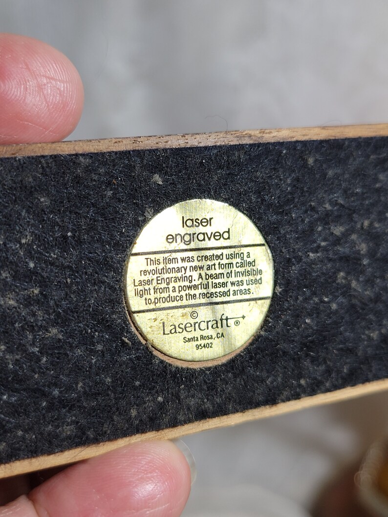 Vintage Business Card's Holder, Laser Engraved Art by Lasercraft - Etsy