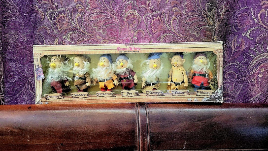 Disney's the Seven Dwarfs Dolls Set, 6 1/2" Fully Jointed by Bikin - Etsy