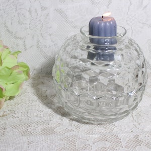 Vintage Reflective Light Candle Holder, Glass Night Light, Candle ...