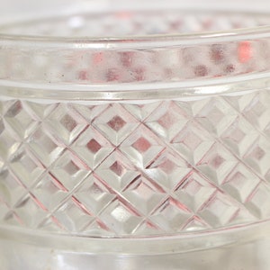 Vintage Cut Glass Ice Bucket, Waffle Pattern Glass - Etsy