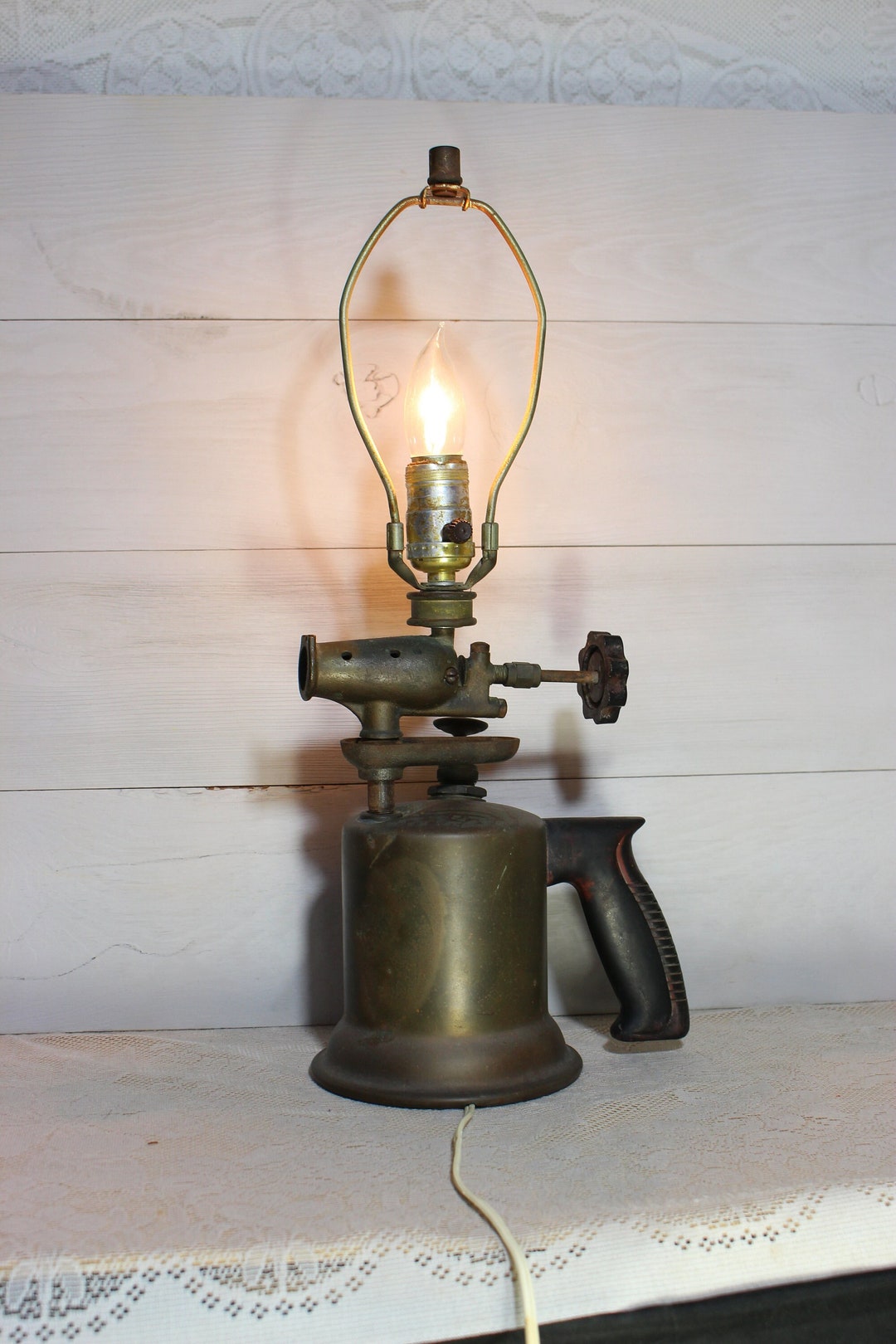 Vintage Sears Dunlap Craftsman Brass Blow Torch Electric Table - Etsy