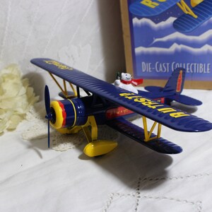 Vintage 1997 Coca-cola Die-cast Biplane Model Polar Bears in Original ...