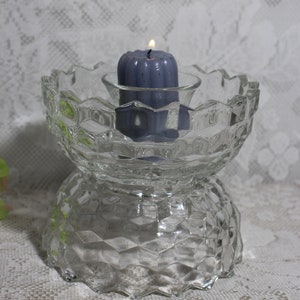 Vintage Reflective Light Candle Holder, Glass Night Light, Candle ...