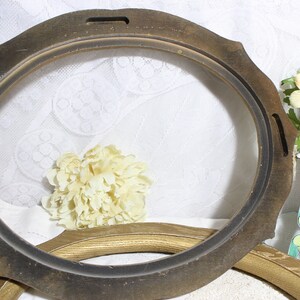 Vintage Victorian Wood Frames, Distressed Oval Picture or Art Frames ...