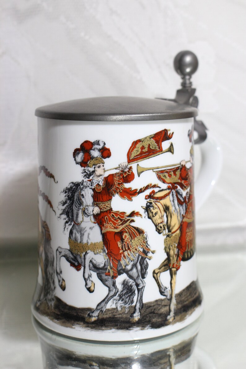 Vintage Alboth & Kaiser Porcelain and Pewter Beer Stein 1991 - Etsy
