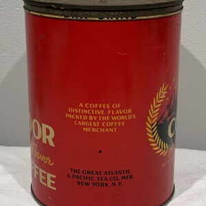 Condor Coffee Tin Litho Label the Great Atlantic & Pacific Tea Co. New ...