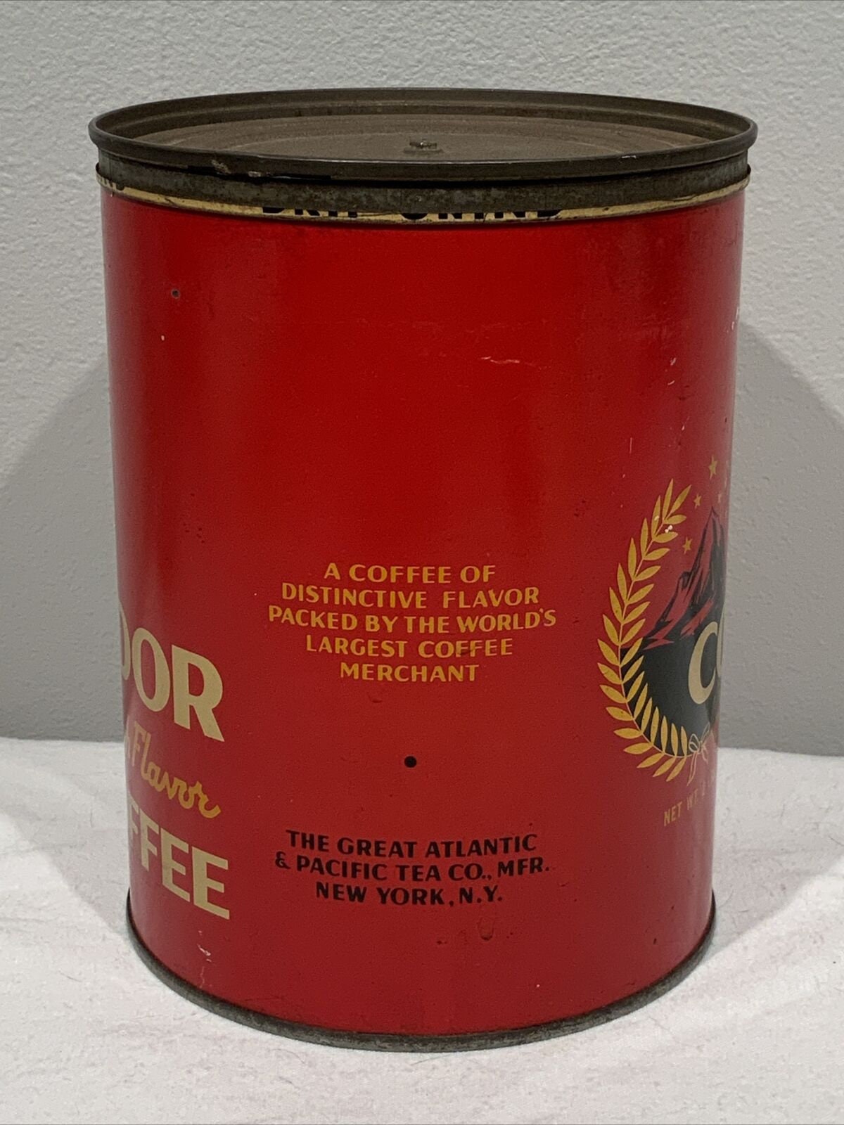 Condor Coffee Tin Litho Label the Great Atlantic & Pacific Tea - Etsy