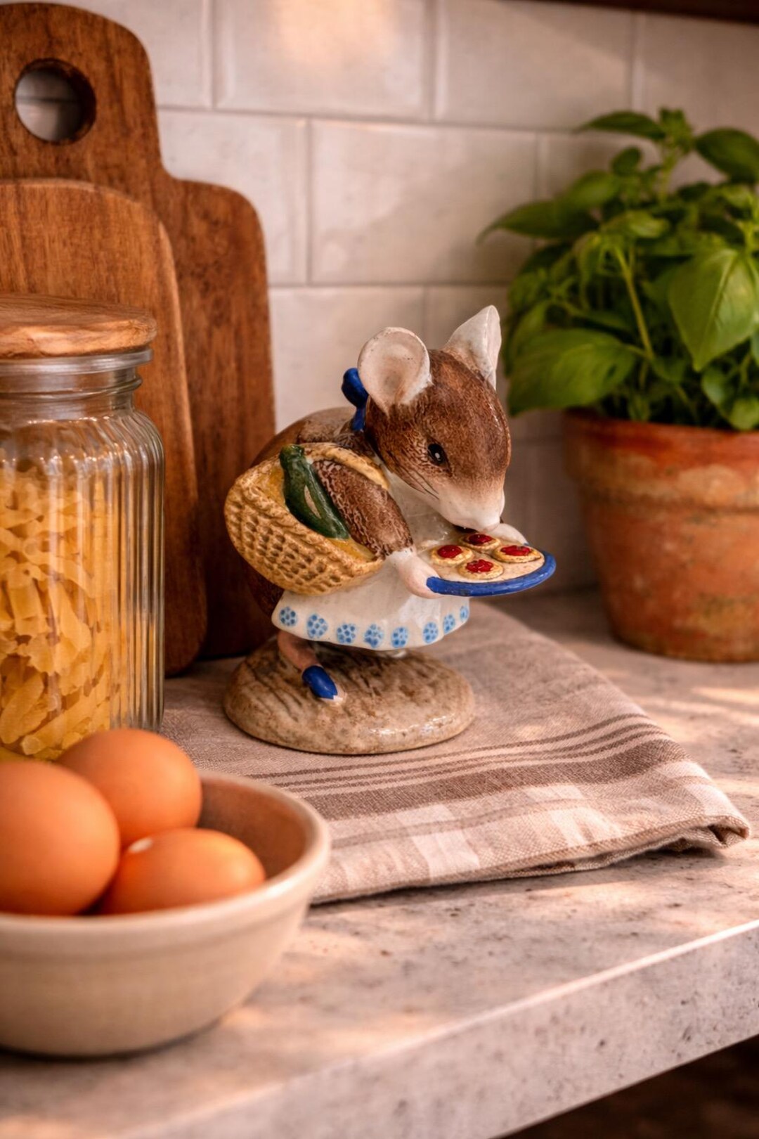 Beatrix Potter Beswick Figure ENGLAND, Gifts for Mouse Lovers, Baker ...