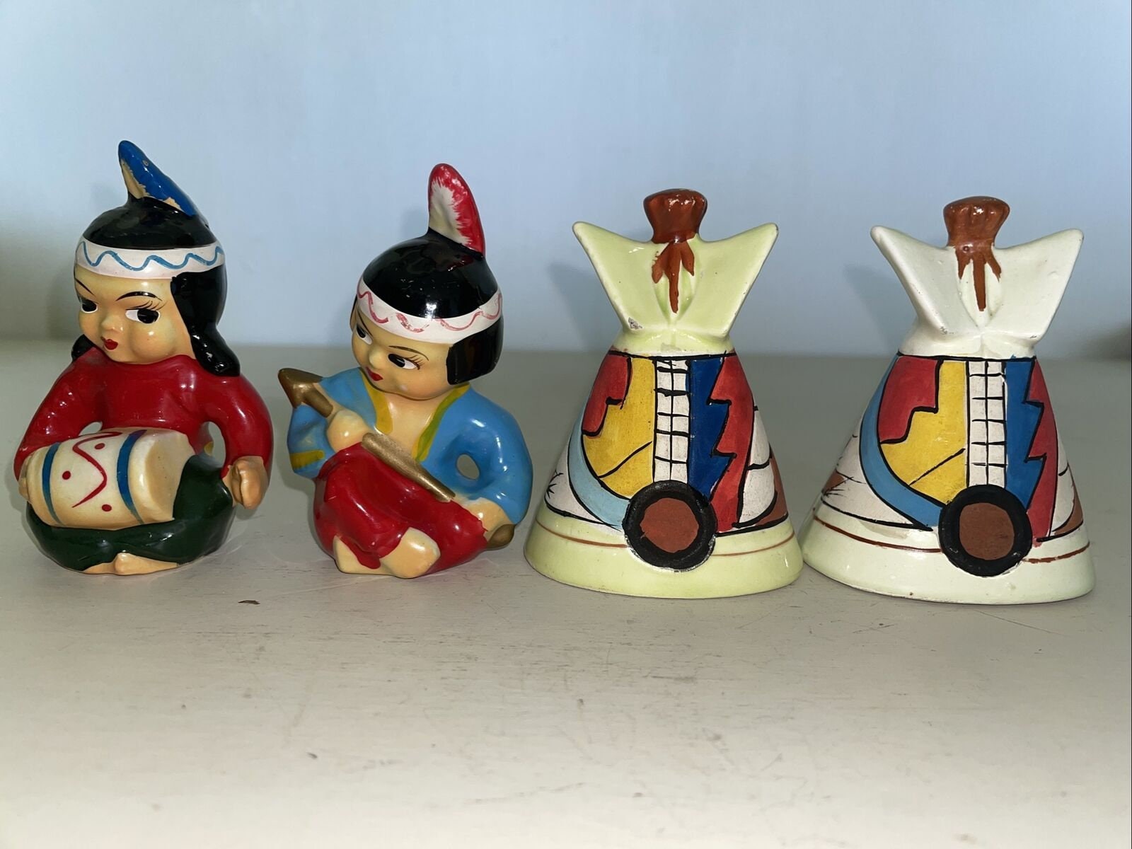 Vintage Teepee Native American Indian Salt & Pepper Shaker - Etsy