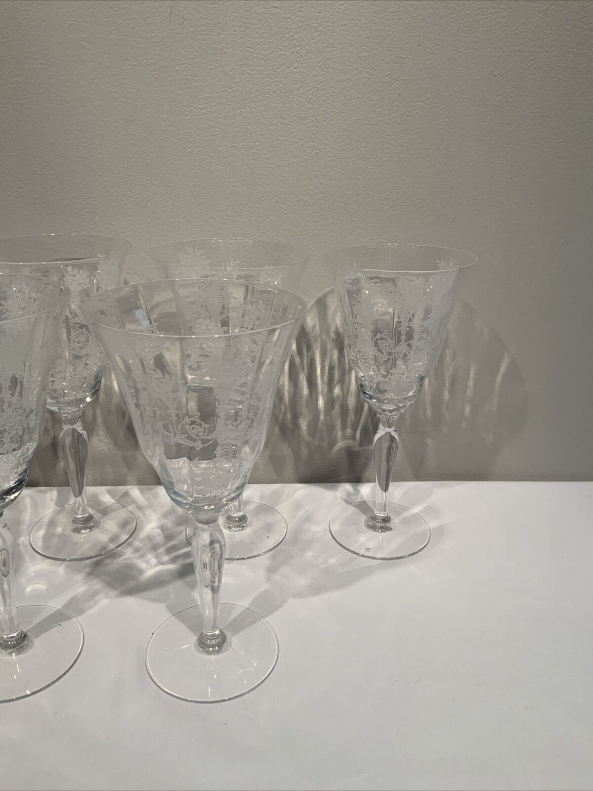 6 RARE Antique 1876 EAPG Philadelphia Centennial Water Goblets ...