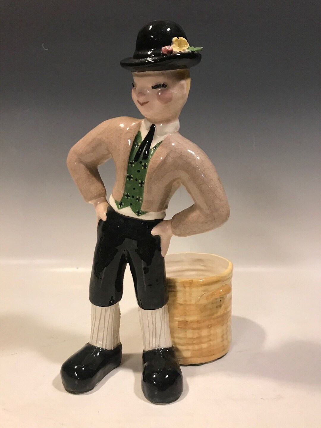 Large Dutch Boy Planter Vase by Betty Lou Nichols California Pottery ...