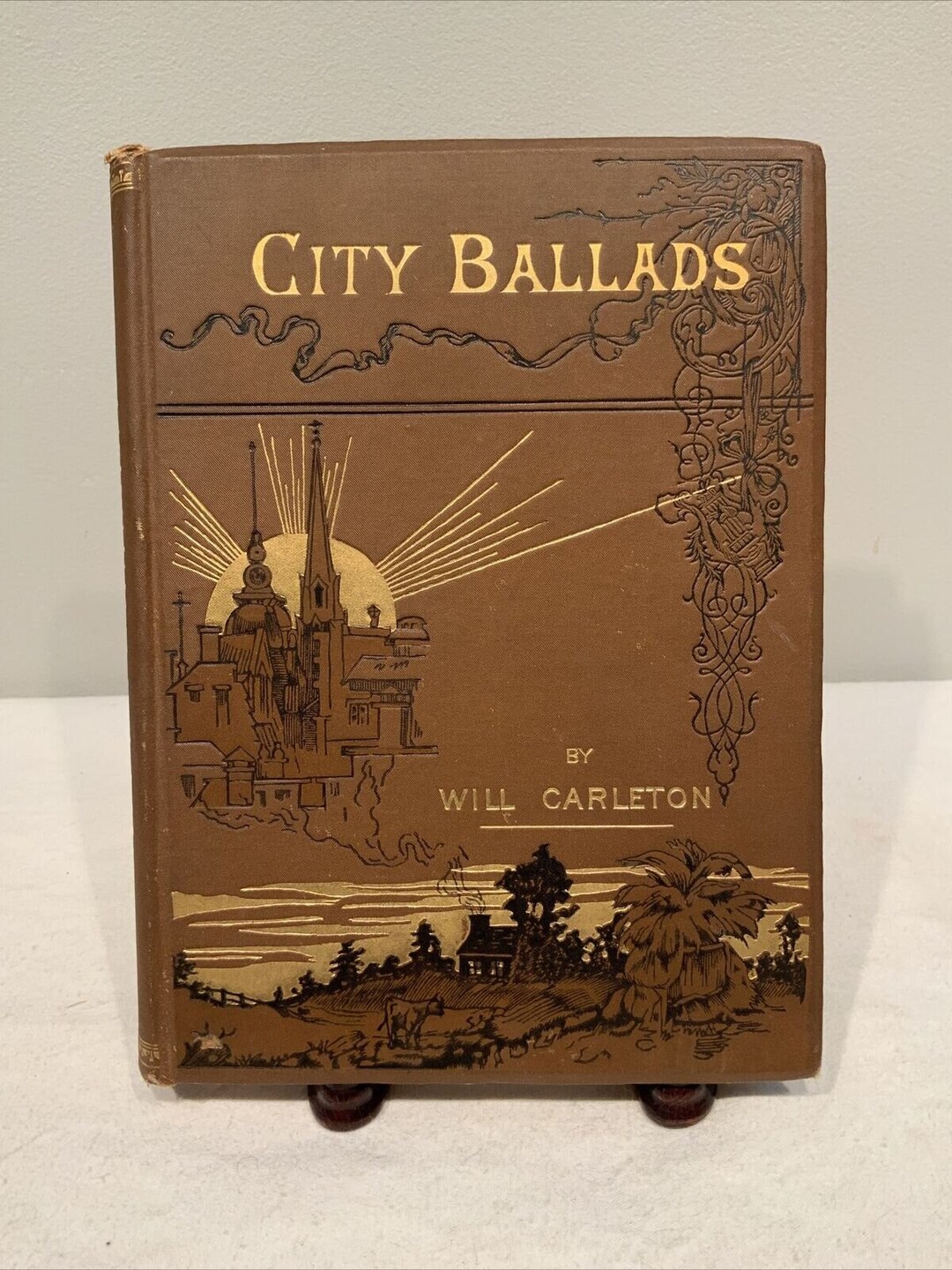 City Ballads 1885 Antique Book of Poems by Will Carleton Hard Cover ...