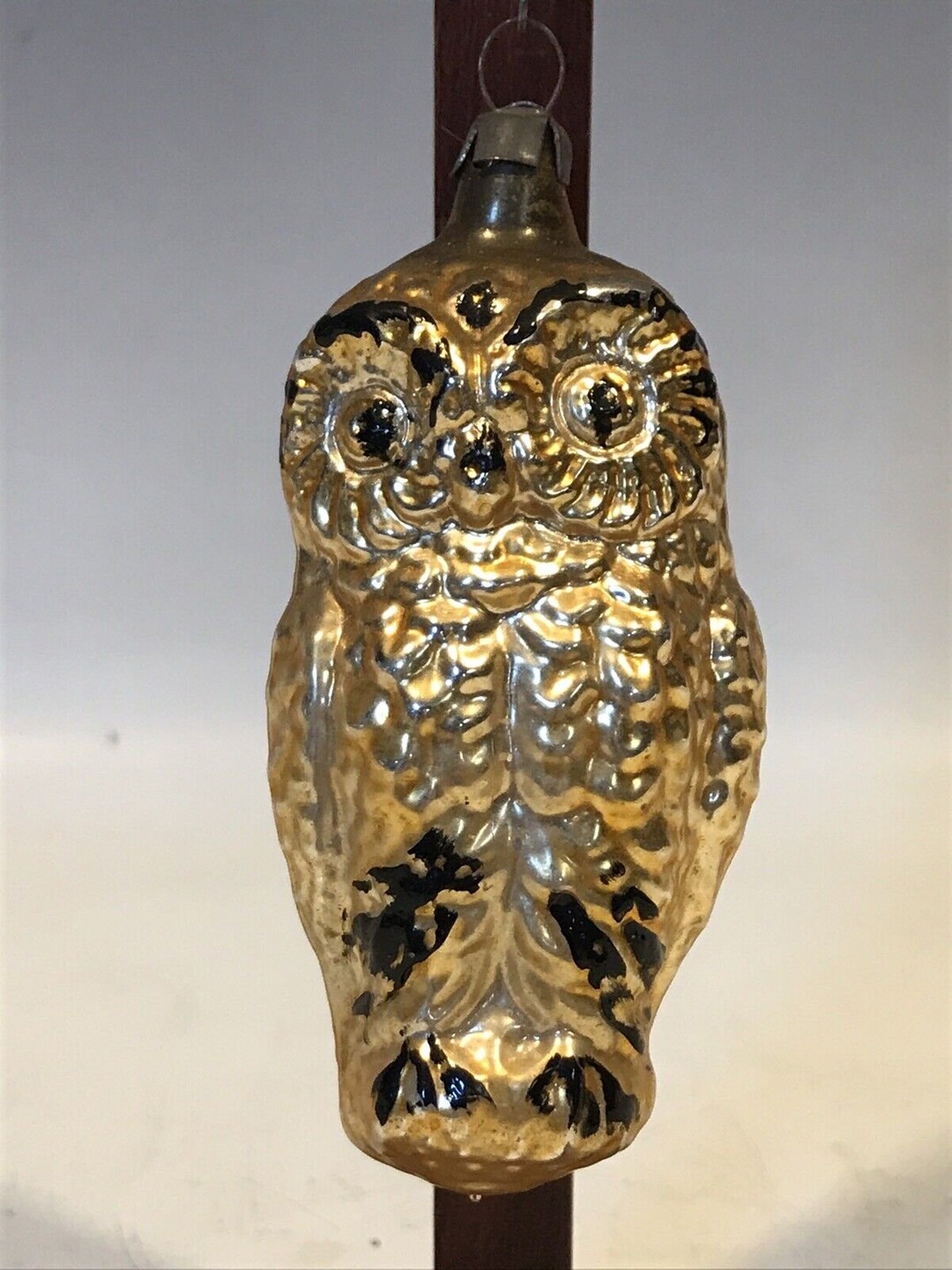 Antique German Mercury Glass Owl Christmas Ornament, Antique Christmas ...