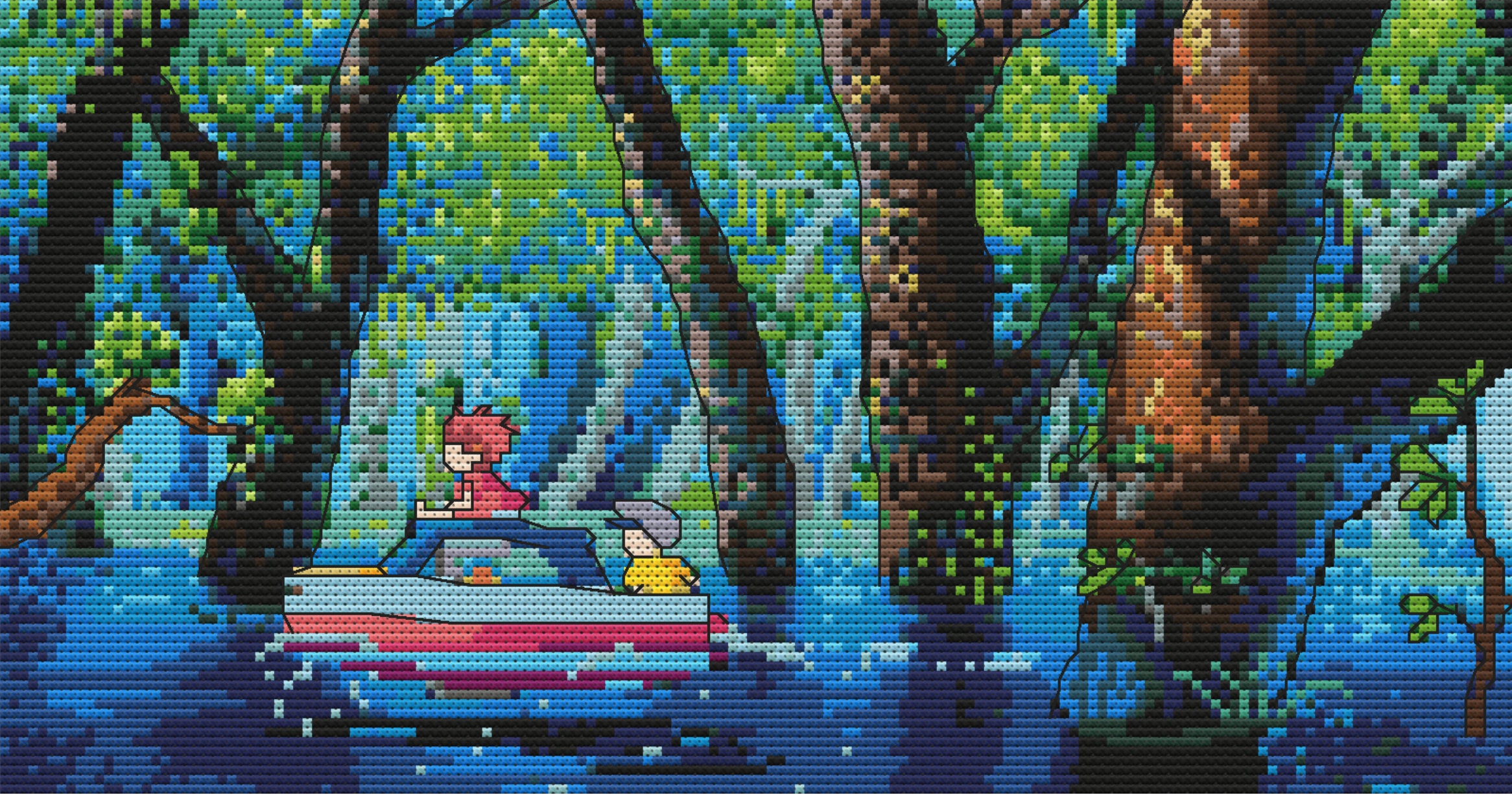 Anime Boat Fantasy Landscape Cross Stitch Pattern PDF Download - Etsy