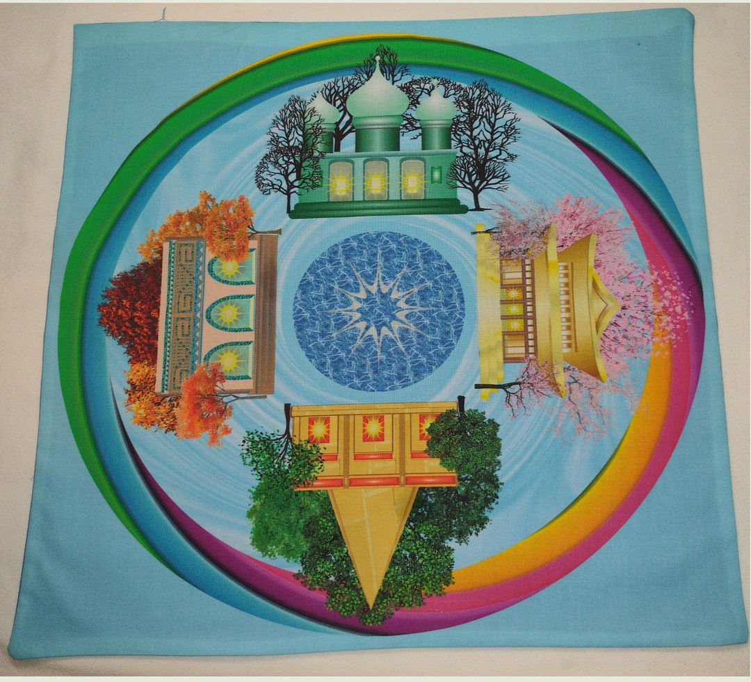 Altar Cloth or Tarot Mat Temples of the Four Winds Pagan or Wicca Altar ...