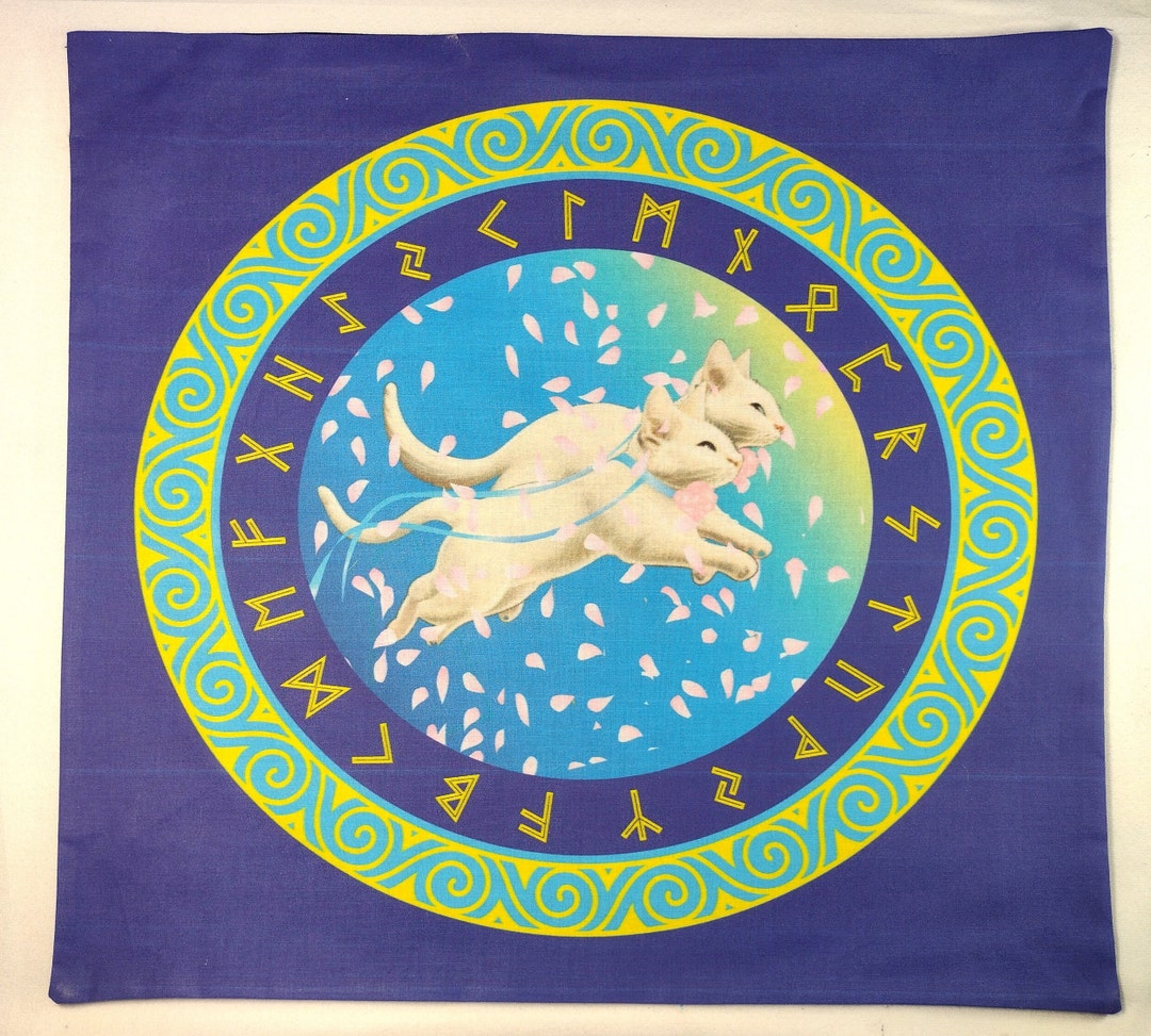 Freyja's (freya) Cats Altar Cloth - Norse, Asatru, Pagan or Wiccan ...