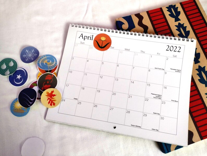 Stickers - 24 Time and Season Symbols for Calendars, Pagan Datebooks ...