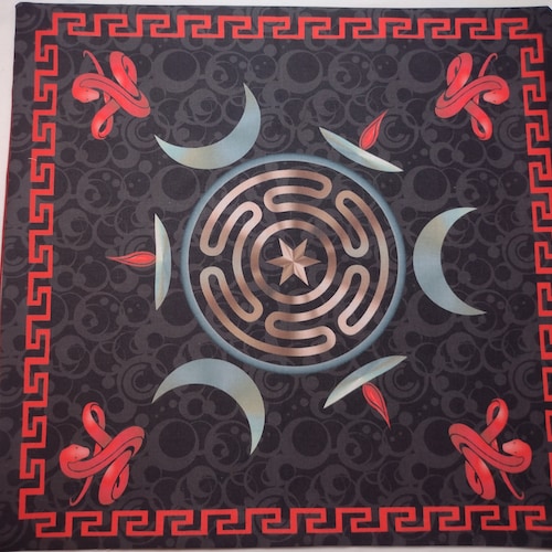 Hecate Sigil Altar Cloth // Hekate's Wheel Wall Hanging // - Etsy
