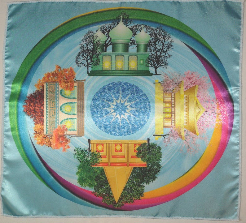 Altar Cloth or Tarot Mat Temples of the Four Winds Pagan - Etsy