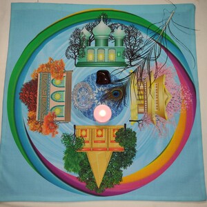 Altar Cloth or Tarot Mat Temples of the Four Winds Pagan or Wicca Altar ...