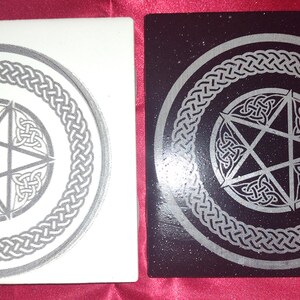 Laser Etched Altar Tiles - Wiccan and Pagan Symbols on Ceramic Tile ...