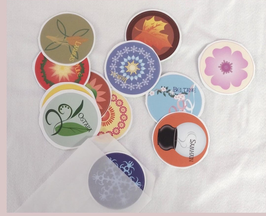 Stickers - Wicca Holidays Symbols for Calendars, Pagan Datebooks ...