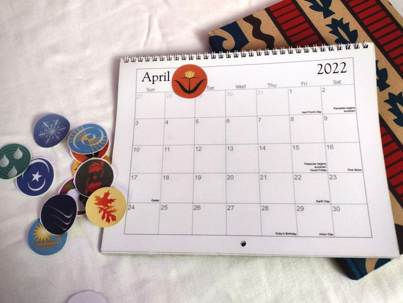 Stickers - 24 Time and Season Symbols for Calendars, Pagan Datebooks ...