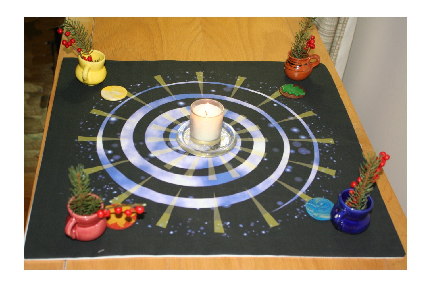 A Glimpse of Infinity Altar Cloth - Pagan-wiccan Altar Cloth or Tarot ...