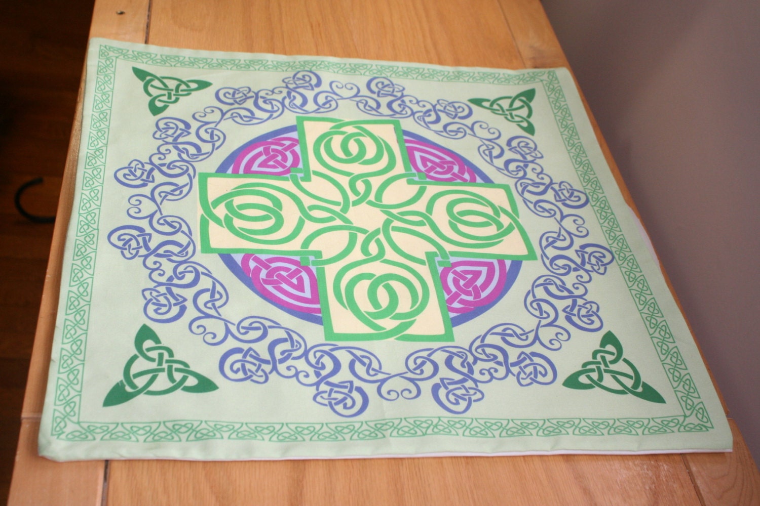 Altar Cloth or Tarot Mat Celtic Cross Re-imagined Pagan - Etsy