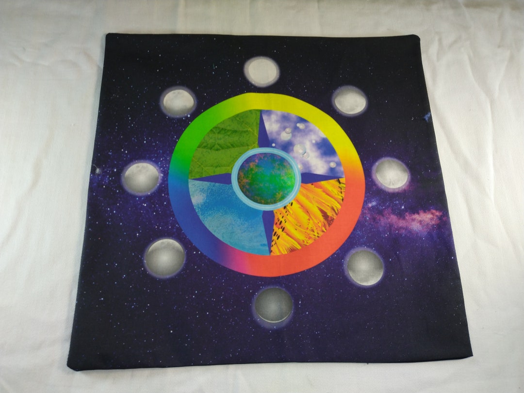 Four Elements of the Earth Pagan or Wicca Altar Cloth or Tarot Mat - Etsy