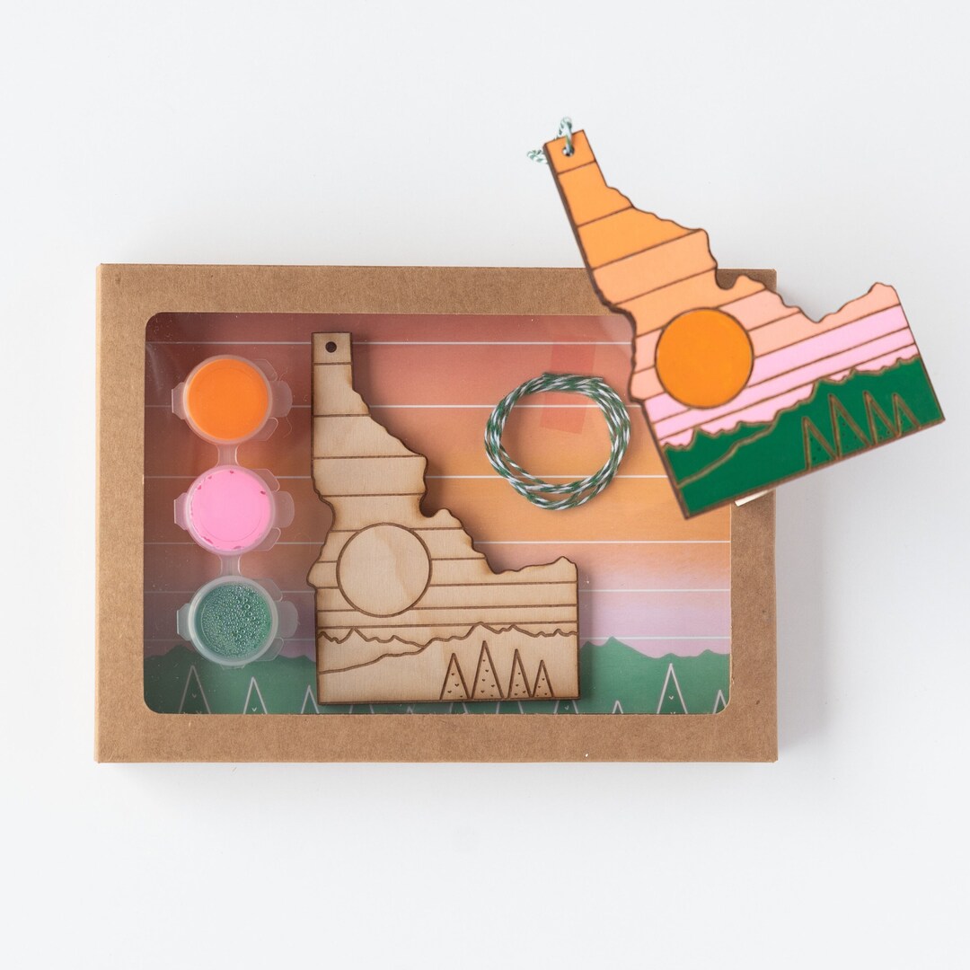 DIY Idaho Sunset Ornament Craft Kit (idaho Gift - Idaho Ornament ...