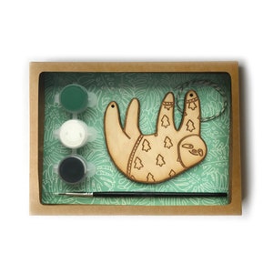 DIY Sloth Ornament Craft Kit sloth Craft Ornament Kit Craft Kit Diy ...