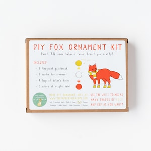 DIY Fox Ornament Craft Kit fox Craft Fox Craft Kit - Etsy