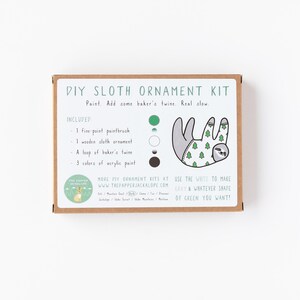DIY Sloth Ornament Craft Kit sloth Craft Ornament Kit Craft Kit Diy ...