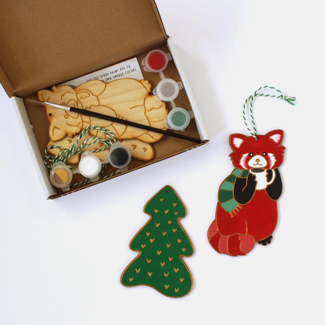 DIY Red Panda Ornament Craft Kit (ornament Kit - Craft Kit - Diy Craft ...