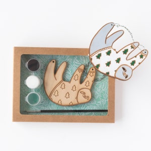 DIY Sloth Ornament Craft Kit sloth Craft Ornament Kit Craft Kit Diy ...