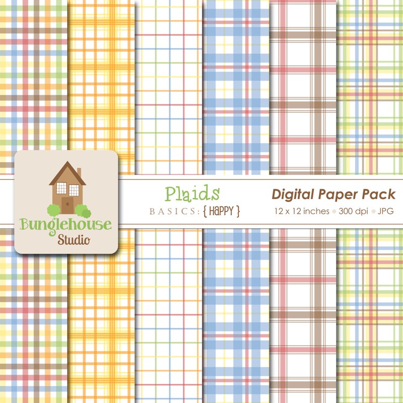 Primary Color Plaid - Etsy