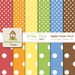 Polka Dot Scrapbook Paper Instant Download Digital Paper Pack Happy ...