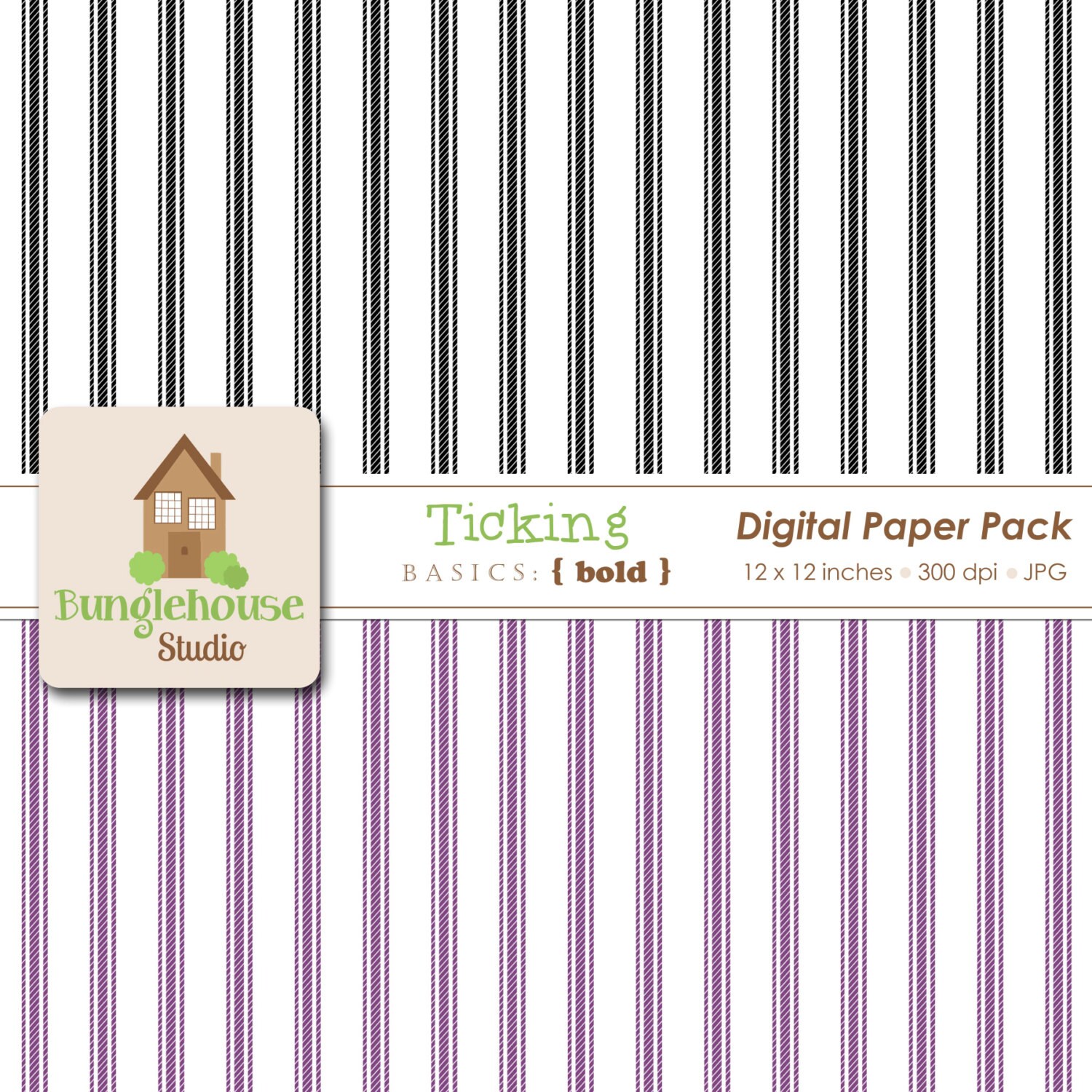 Digital Paper Pack Ticking Paper Pack Instant Download Digital ...