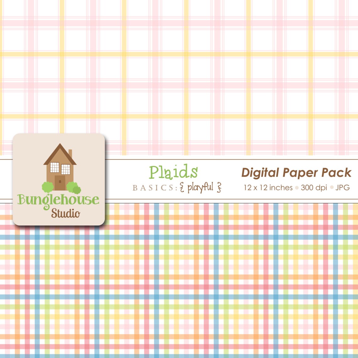 Plaid Digital Paper Pack | Instant Download | Digital Scrapbooking ...