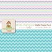Multi Chevron Digital Paper Pack | Multi Color Chevron Stripe | Digital ...