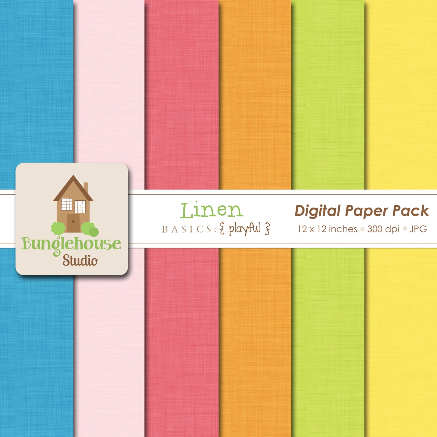 Bright Linen Paper Pack Instant Download Linen Digital Papers Digital ...
