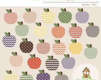 Apple Clip Art | Fall, Autumn, Thanksgiving, Harvest Apple Graphics ...