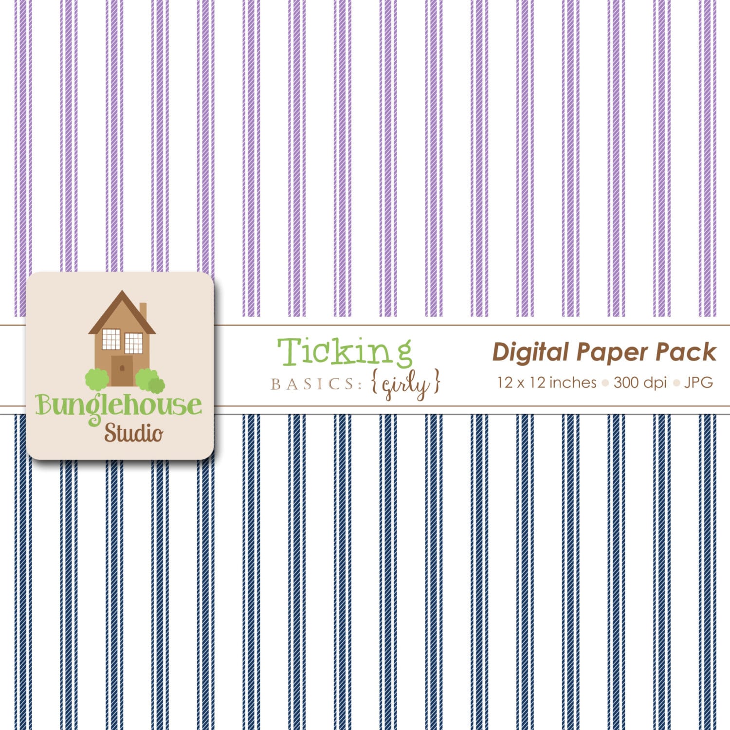 Ticking Digital Paper Pack Instant Download Digital Scrapbooking Basics ...