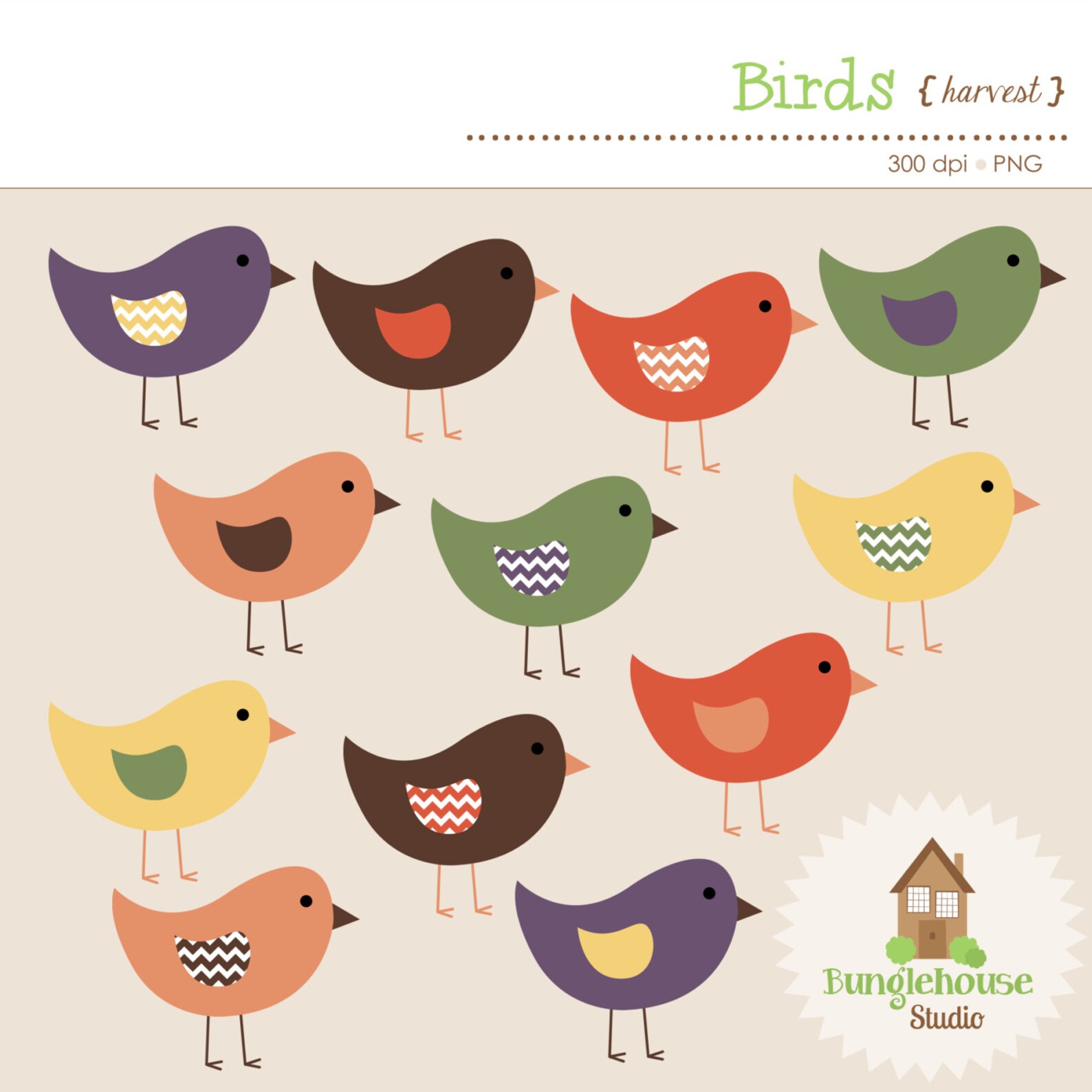 Bird Clip Art | Fall Bird Clipart | Autumn, Thanksgiving, Harvest Bird ...