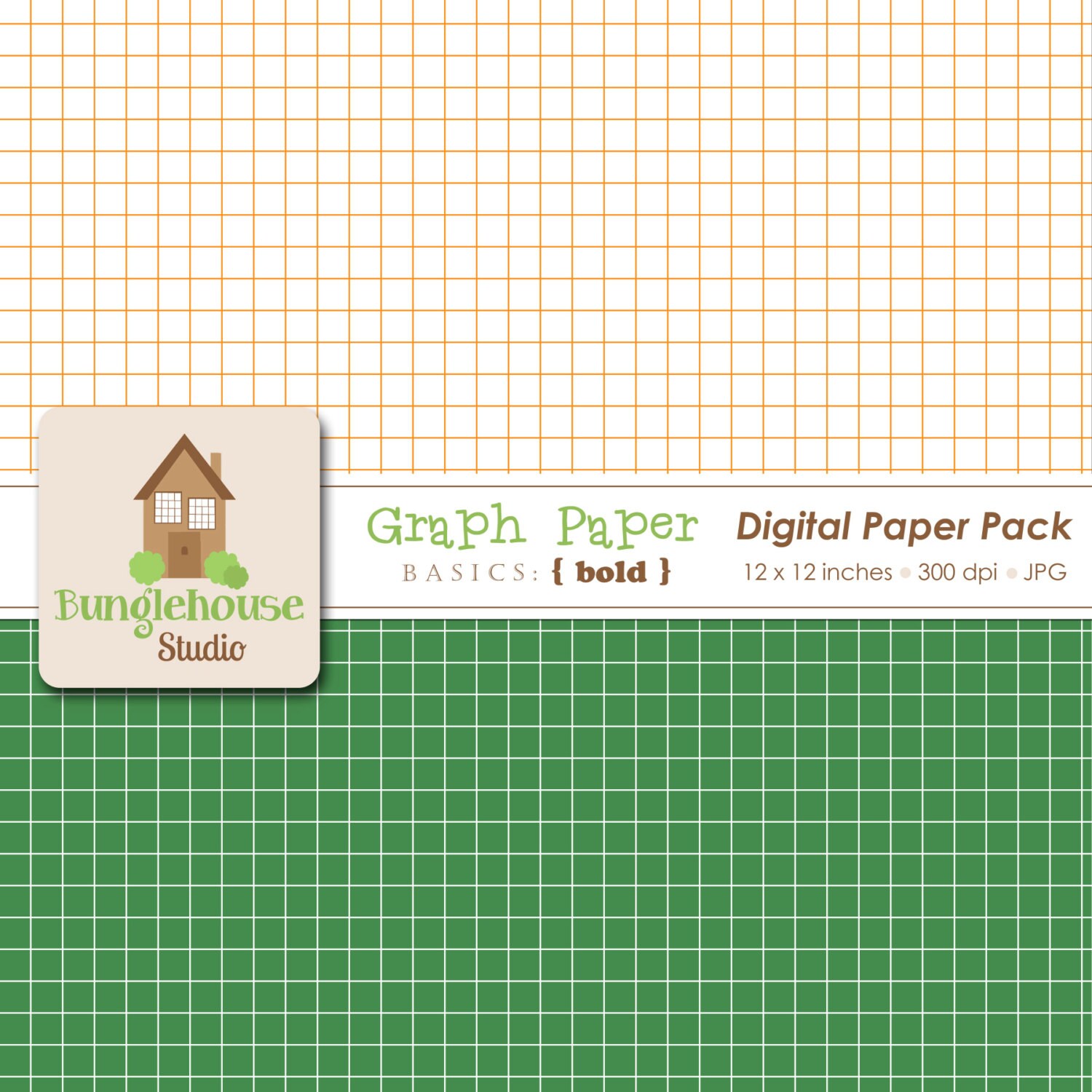 Bold Digital Graph Paper Pack - Etsy