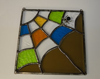 Stained glass spider | Etsy