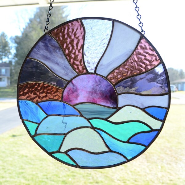 Beach Stained Glass - Etsy